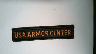 MILITARY PATCH SEW ON FOR UNIFORM US ARMY TAB USA ARMOR CENTER OLDER | eBay