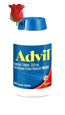 NEW Advil Ibuprofen 200mg 360 Tablets Pain Reliever/Fever Reducer Fresh ...