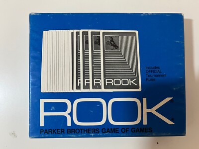 Vintage Rook Card Game Parker Brothers 1972 Blue Edition Blue Box ...