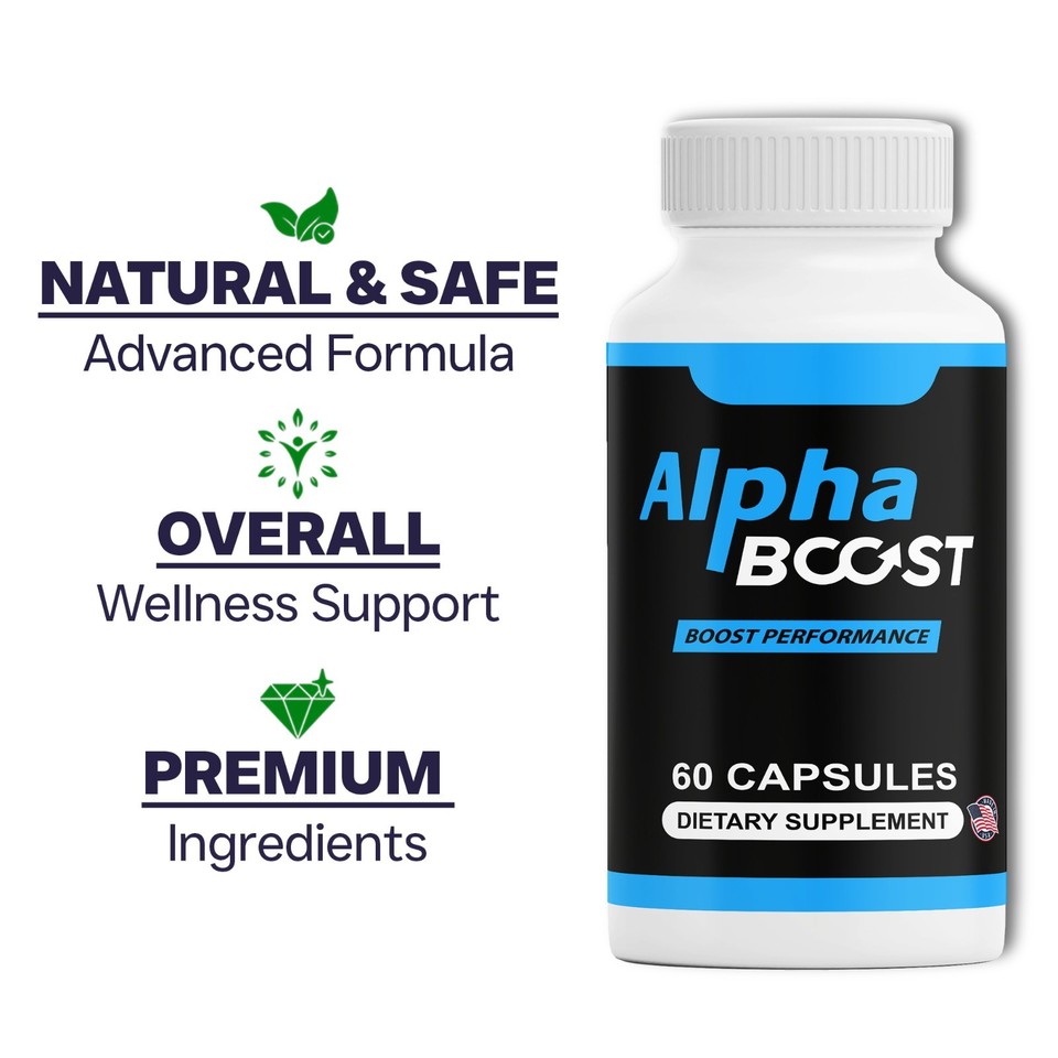 ( 6 Pack ) Alpha Boost Advanced Supplement for Men with Natural ...