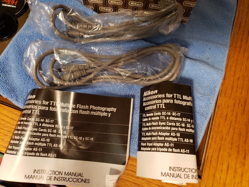 Nikon SC-18 and SC-19 Multi-Flash Sync Cord with in structions | eBay