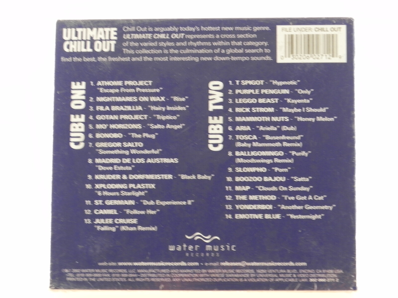 Ultimate Chill Out by Various Artists (CD, Sep-2002, 2 Discs, Water ...