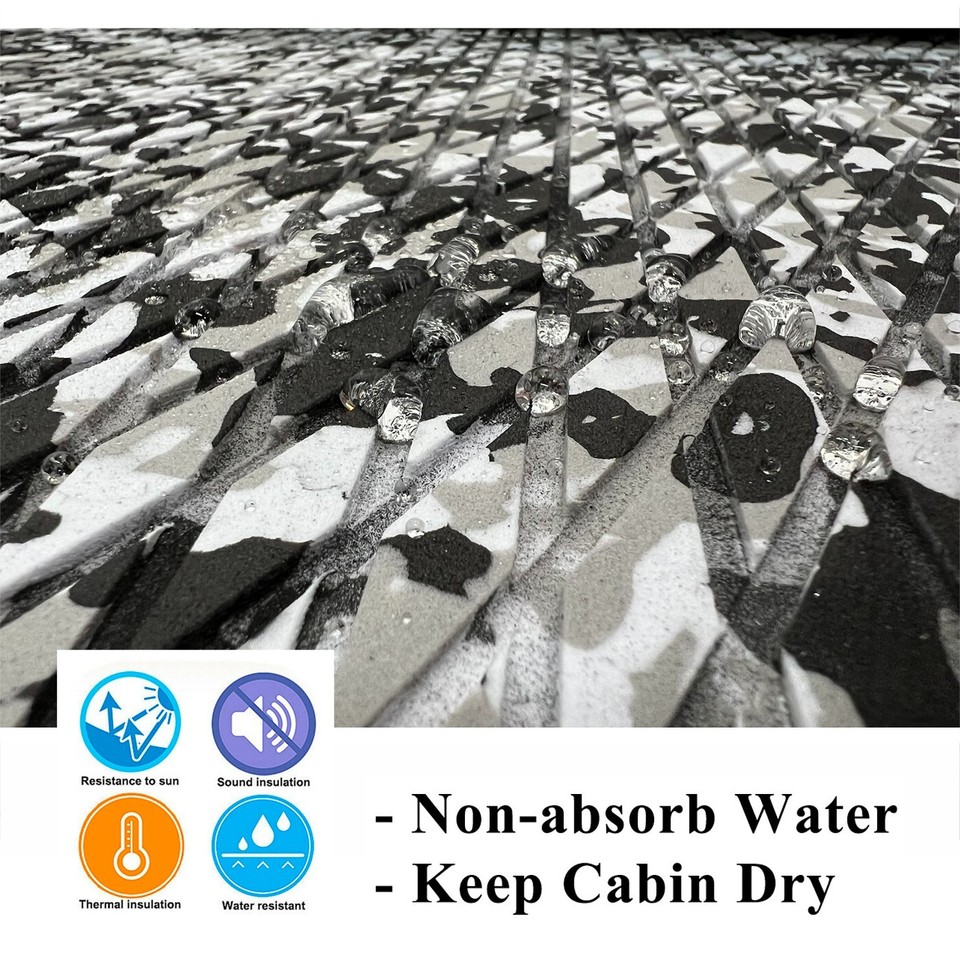 Camo EVA Foam Boat Marine Flooring Mat Backing Adhesive Teak Decking ...