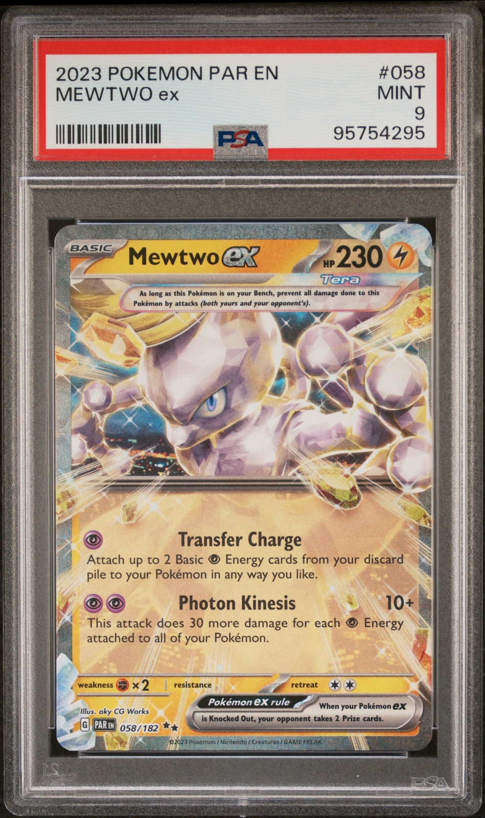 Mewtwo ex 058/182 Sv04: Paradox Rift Holo for sale online | eBay