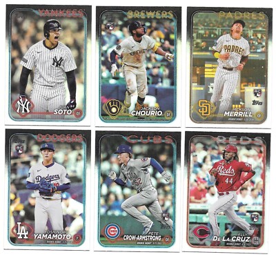 2024 Topps Update Series Rainbow Foil You Pick your Player Complete ...
