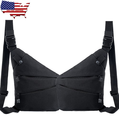 Tactical Men's Right Shoulder Anti Theft Chest Bag Concealed Carry Gun ...