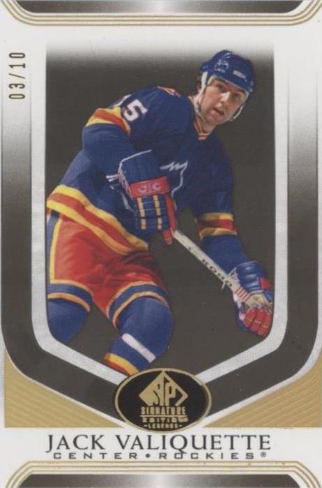 2020-21 Upper Deck SP Signature Edition Legends - Jack Valiquette #186 ...