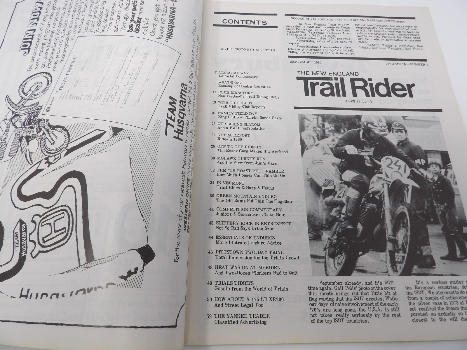 September 1980 New England Trail Rider Magazine | eBay