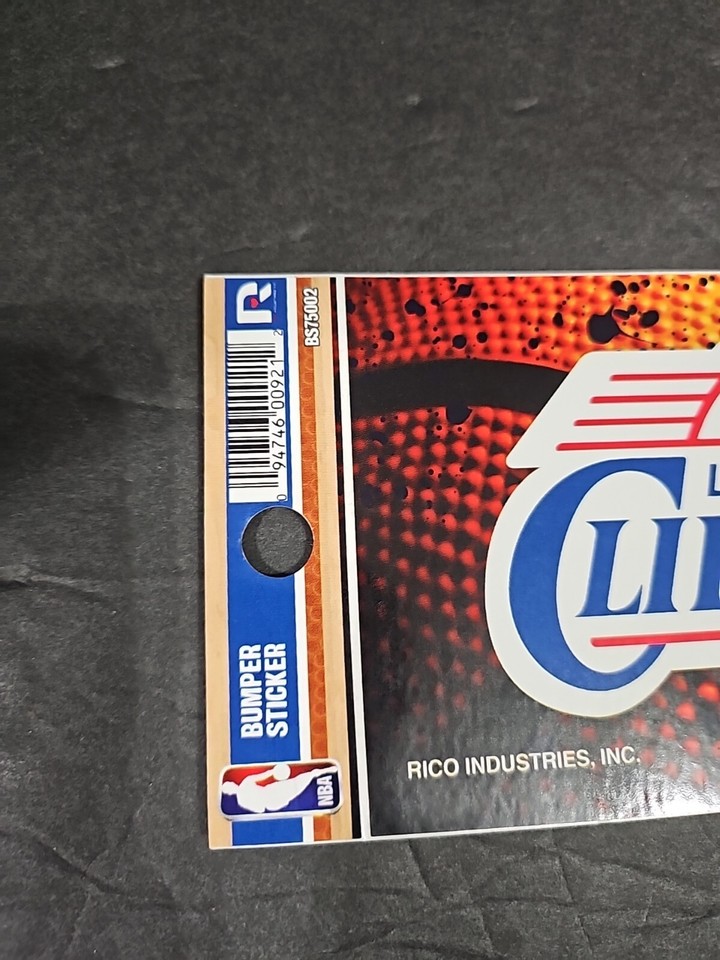 Los Angeles Clippers Bumper Sticker NBA Vinyl Decal 10 1/2" L X 3" H ...