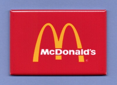 MCDONALDS *2X3 FRIDGE MAGNET* RESTAURANT FAST FOOD HAMBURGER FRENCH ...