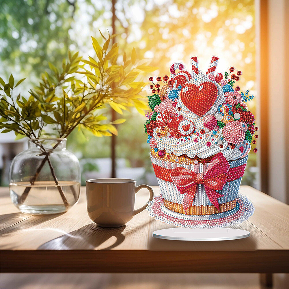 Heart Dessert DIY Diamond Painting Desktop Decoration for Office ...