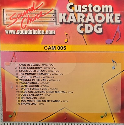 5 CUSTOM DISC SOUND CHOICE KARAOKE CDG LOT VA | eBay