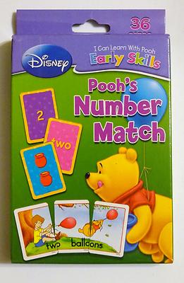 preschool DISNEY Early Skills Winnie the Pooh Number Match Game with 36 ...