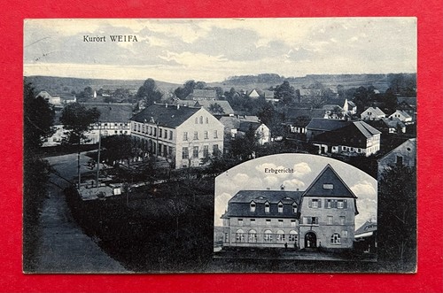 AK WEIFA bei Steinigtwolmsdorf 1914 Ortsansicht mit Erbgericht ( 126591 ...