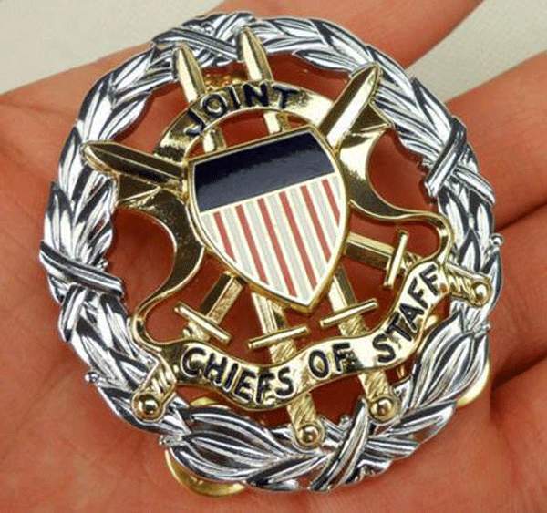US Office of The Joint Chiefs of Staff Identification Metal Badge ...