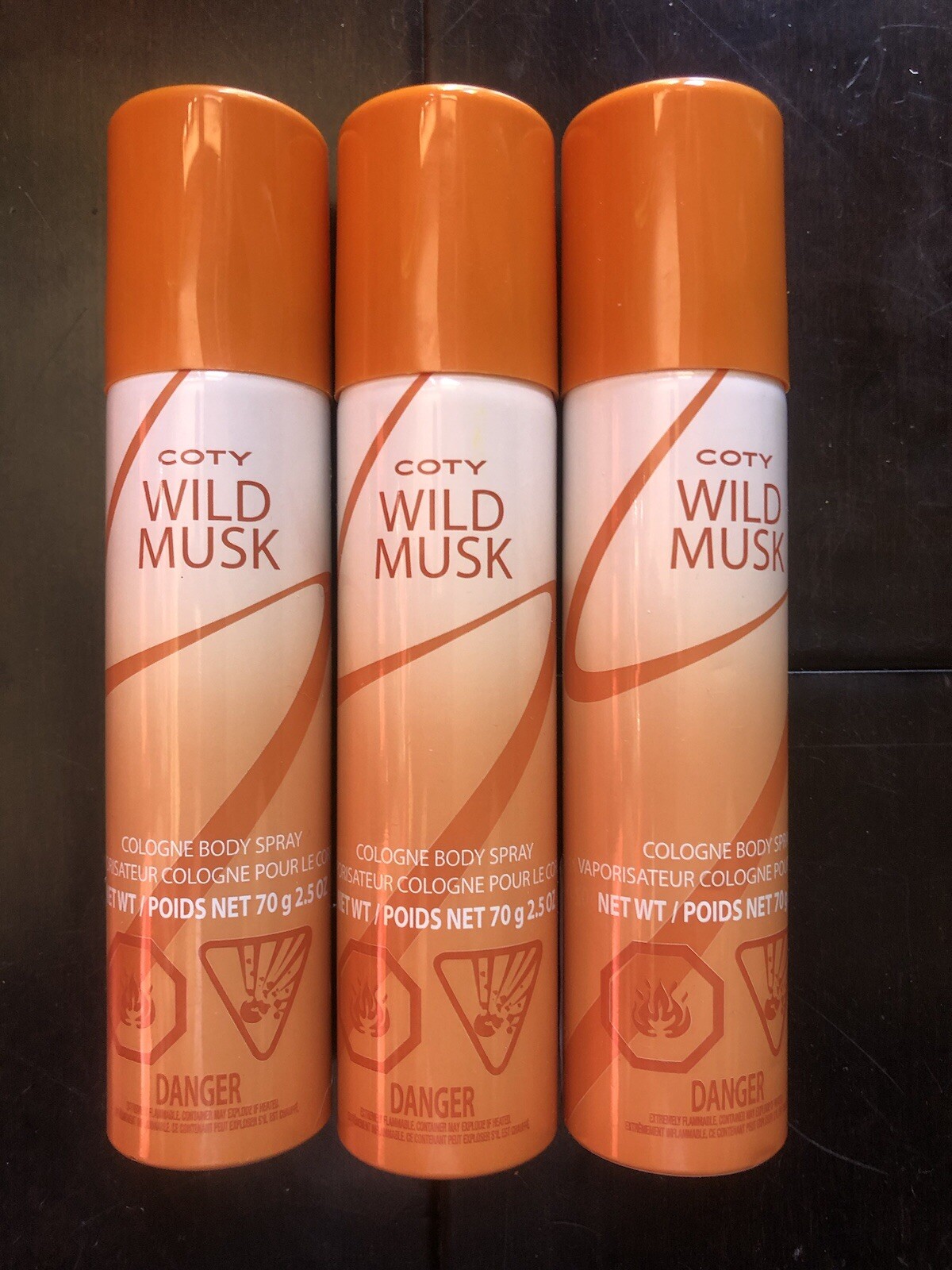(Lot Of 3) Wild Musk by Coty for Women 2.5oz Cologne Body Spray 2.5 oz ...