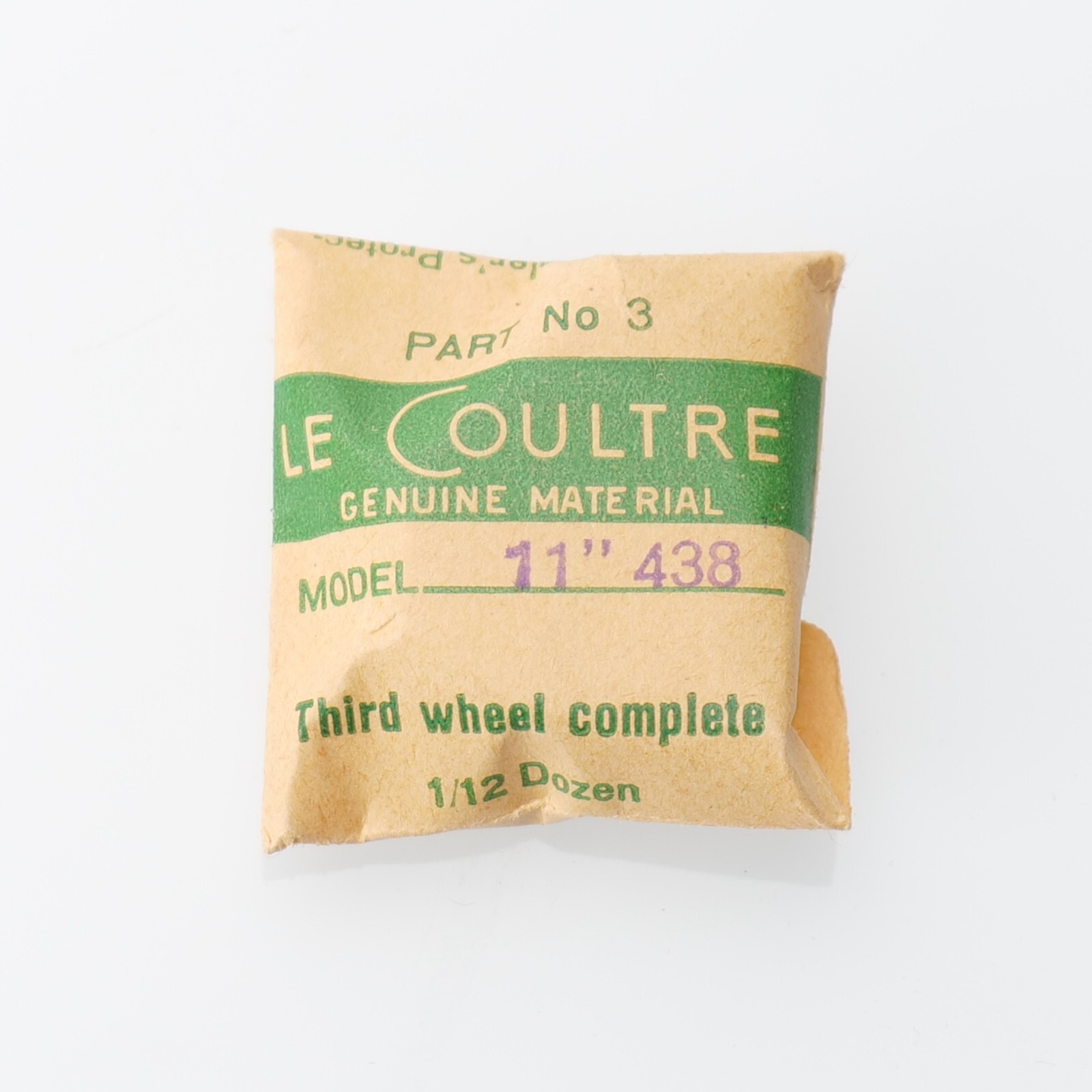 LeCoultre 438 Third Wheel Watch Part #210 New Old Stock Watchmakers ...