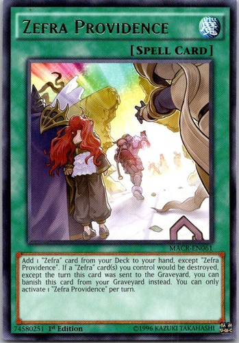 Yugioh Yu-Gi-Oh Zefra Providence MACR-EN061 Unlimited Maximum Crisis | eBay