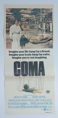 Coma 1978 Michael Douglas Rip Torn Australian Daybill Cinema Poster | eBay Australia