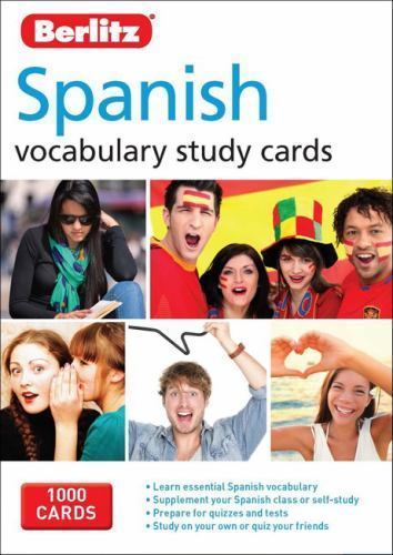 Berlitz Vocabulary Study Cards Ser.: Berlitz Language: Spanish Study Cards by Berlitz (2016 ...