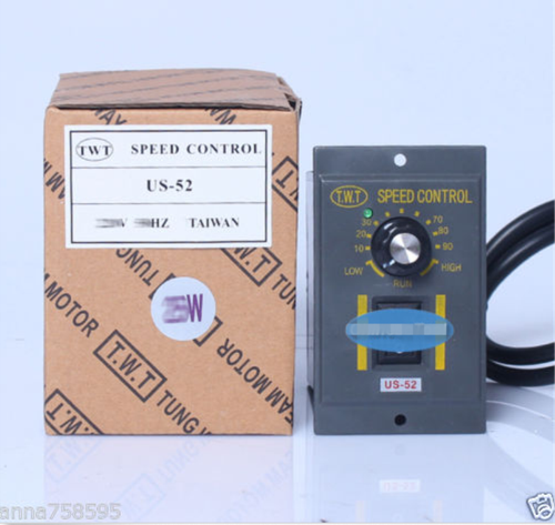 1pc 180W AC220V 6 Terminals Motor Speed Control Switch US-52 Green LED ...