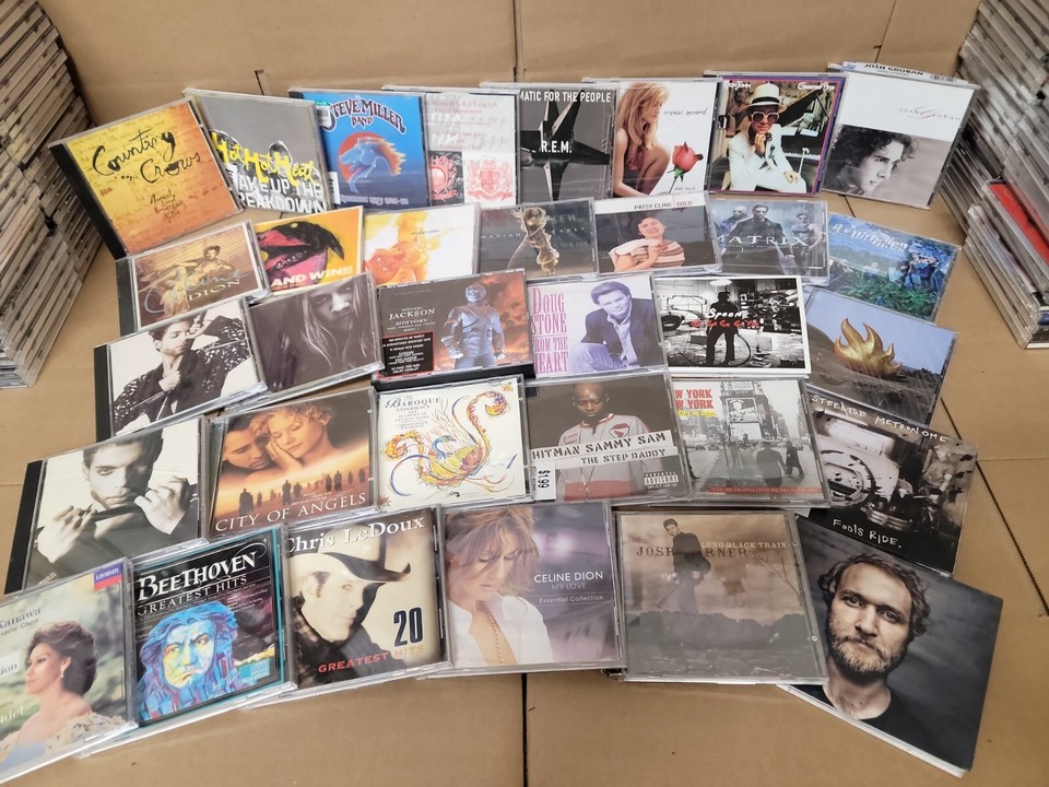 Lot of 100 Assorted CDs MIX ALL Genres Artwork+Case RANDOM BUNDLE ...
