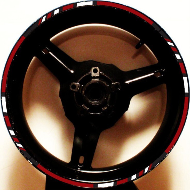 CUSTOM MOTORCYCLE RIM STRIPE WHEEL DECAL TAPE SUZUKI GSXR 600 750 1000 ...