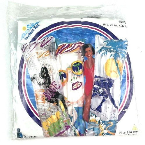 Vintage Intex The Wet Set Action Mat Surf Print Pool Float 1996 Style ...