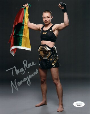 Thug Rose Namajunas Signed 8x10 UFC Strawweight Champion Photo #43 JSA ...