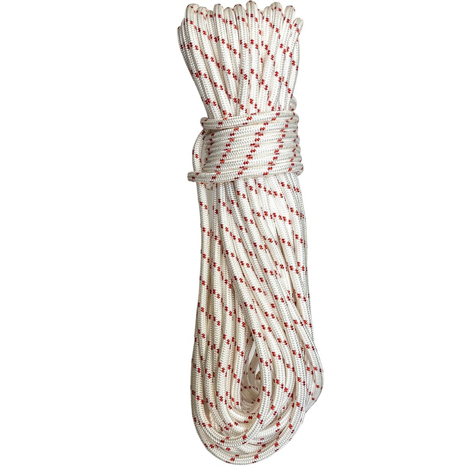 3/4" x 94' Double Braid Rope, Arborist Bull Rope, Rigging Line, Hoist ...