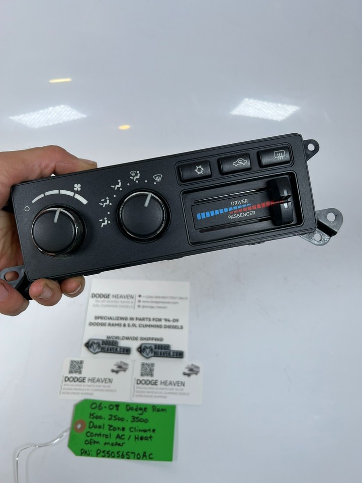 OEM 2006-2008 Dodge Ram 1500-3500 Dual Zone HVAC Climate Control ...