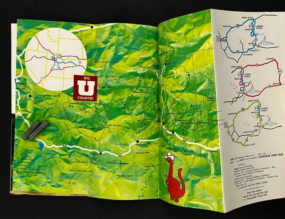 1960s Dinosaur Land Utah Family Theme Park Museum Vintage Travel ...