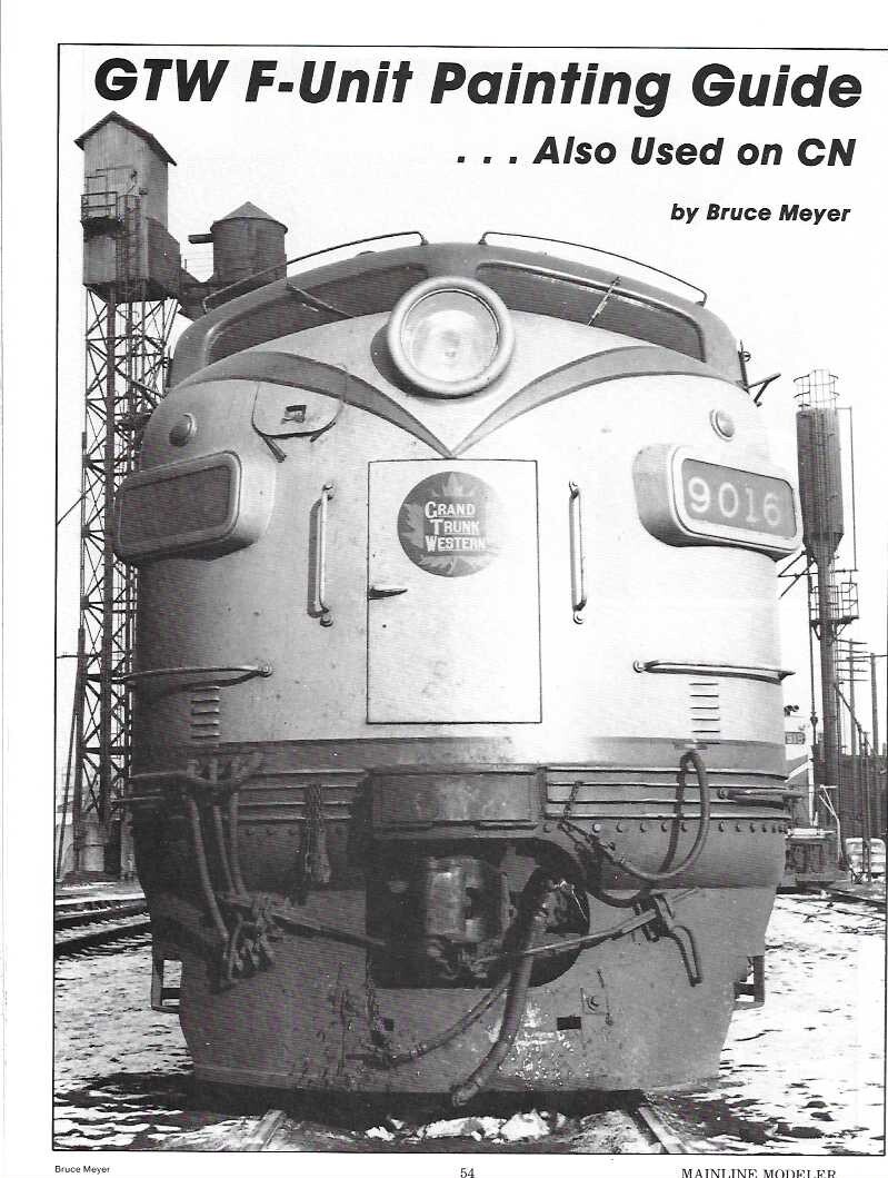 Mainline Modeler Aug.82 UP Tank Car GTW F Units Diesel NKP Freight C&O ...