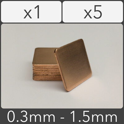 Copper Shim 20mm x 20mm Heatsink Thermal Pad GPU CPU Laptop - 0.3mm to ...