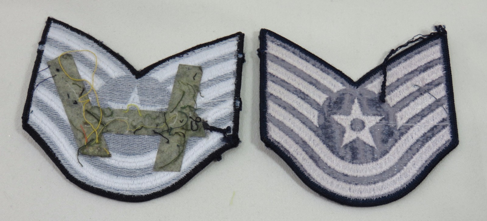 United States Air Force Technical Sergeant E - 6 Chevron 2 Patches Blue ...