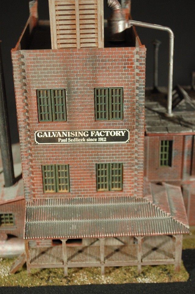 Grusom Casket Kitbashed Built & Painted Building Structure HO 1:87 ...