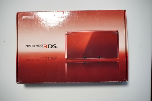 Nintendo 3DS console flare red region lock boxed Japan system US seller ...