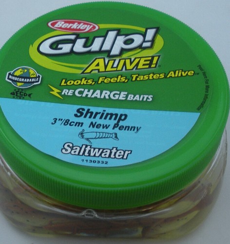 Berkley GAPSHR3-NP Gulp Alive 3" Crevette 11 Oz Seau Neuf Penny | eBay