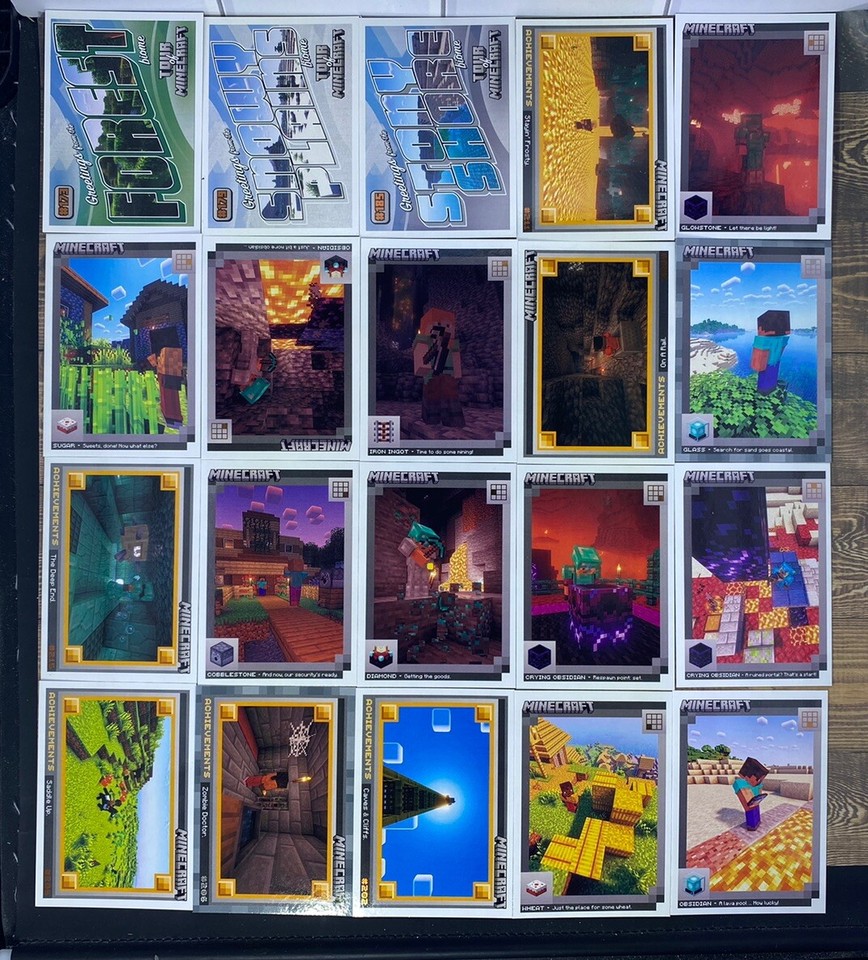 Lot Of 40 2024 Panini Minecraft Trading Cards | eBay