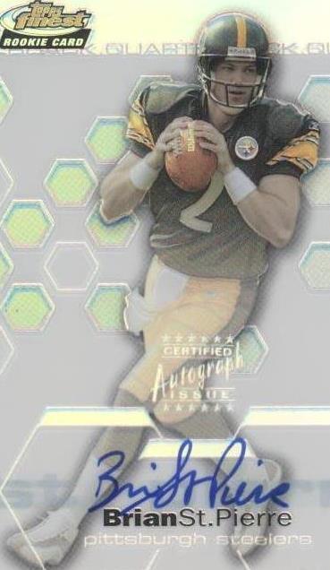 2003 Topps Finest - Rookie Brian St. Pierre #129 Refractor /199 (AU, RC ...