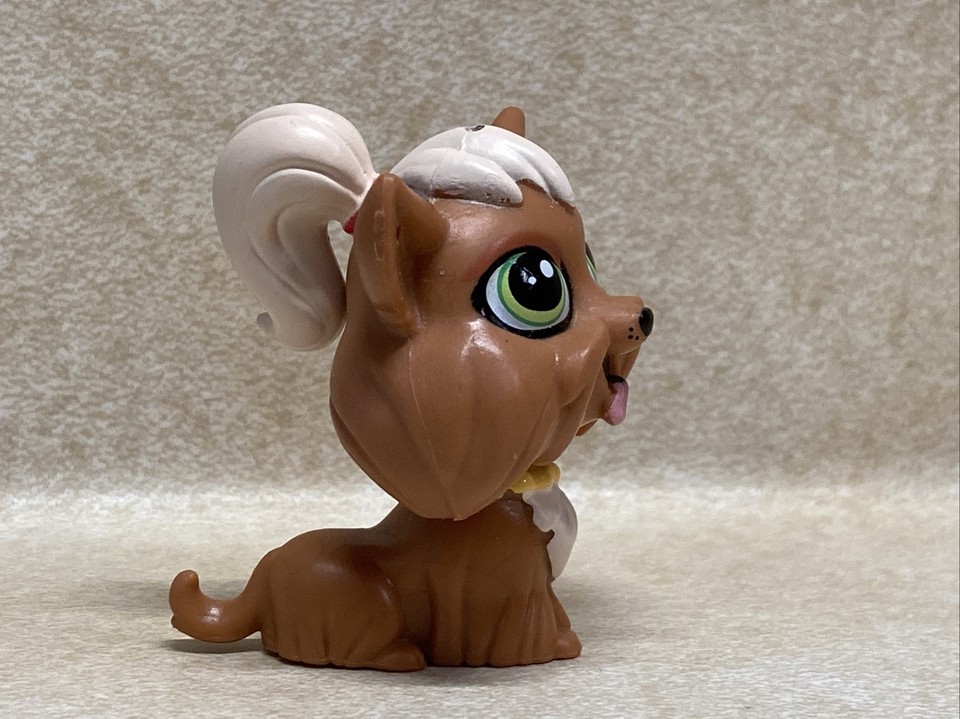 Littlest Pet Shop LPS #3802 Yorkie with Green Eyes Terri Bowman ...
