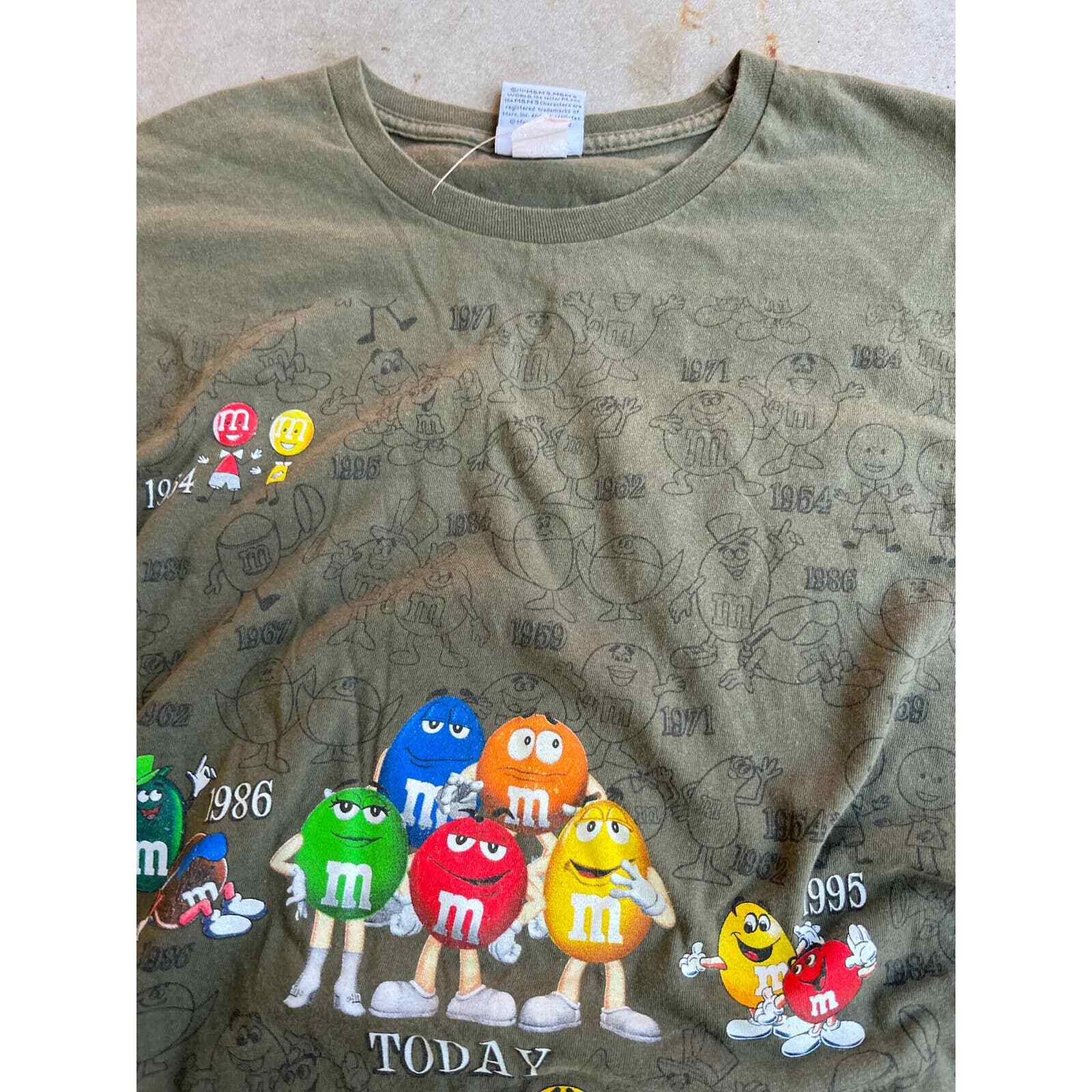 vintage 1990s early 2000s y2k M&ms army graphic tee - Gem