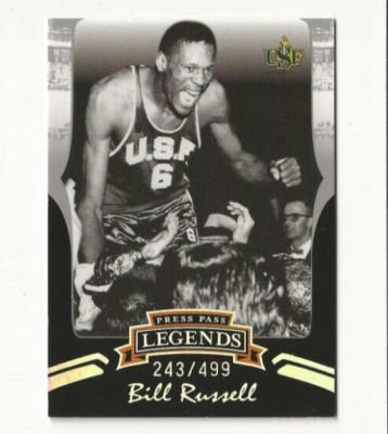 2007 08 BILL RUSSELL Press Pass Legends Silver #243/499 RIP HOT | eBay