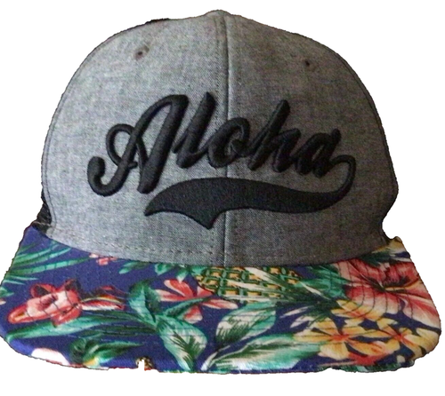 Aloha mesh trucker hat With Floral Brim by “The Surf Designs ...