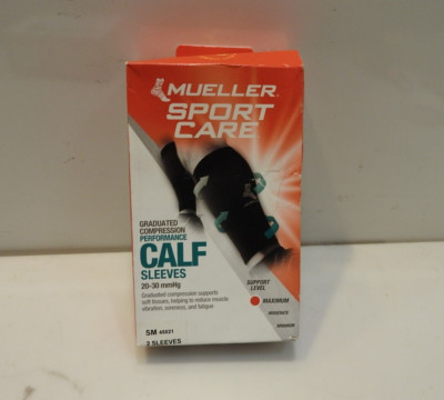 Mueller Graduated Compression Performance Calf Sleeves, Black Small 2 ...
