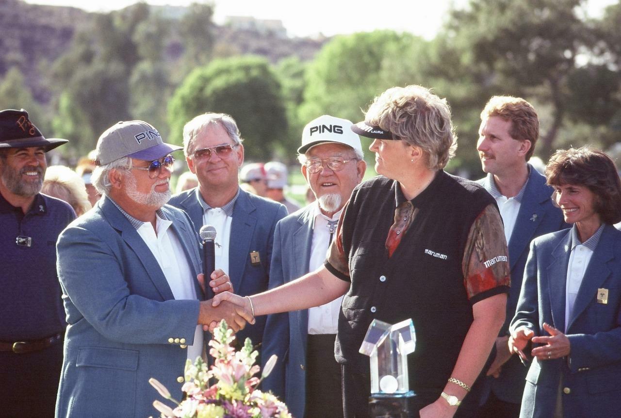 KARSTEN SOLHEIM CUP & PING GOLF CLUB INVENTOR RARE Signed 1996 KARSTEN ...