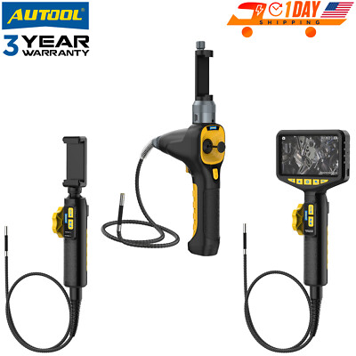 Articulating Borescope Inspection Camera Two-Way 210° Lens Car Engine ...