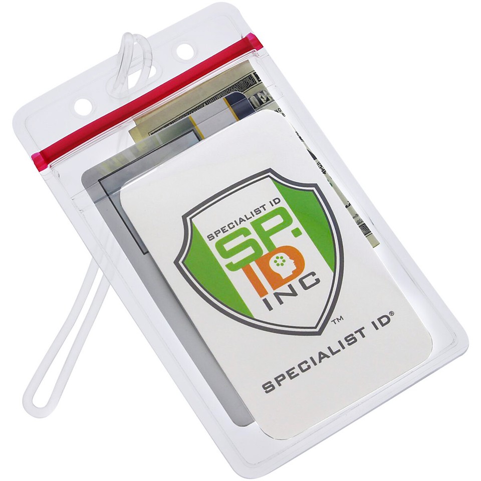 Bulk 25 Pack - RESEALABLE Clear Plastic Luggage ID Bag Tags -Fits ...