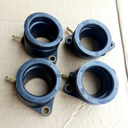 Carb Carburetor Intake Flange Boot Set for Yamaha FZS600 Fazer 600 1998 ...