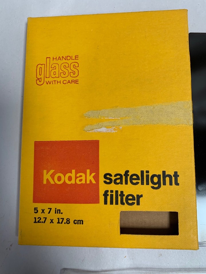 Vintage Kodak Darkroom Safelight Filter - 5"x7" - (B5) | eBay